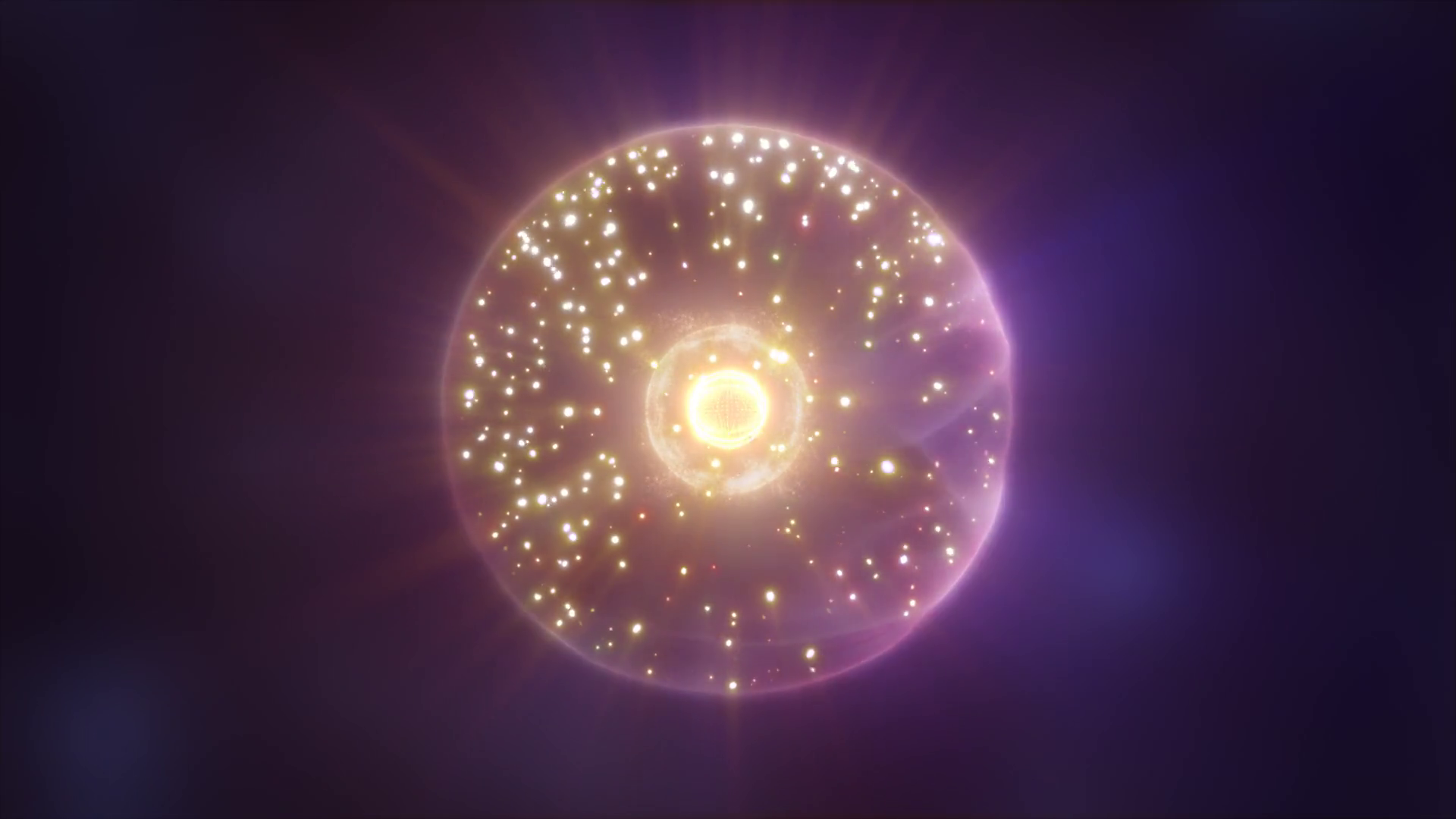 Abstract Energy Sphere With Flying Glowing Stock Motion Graphics SBV ...