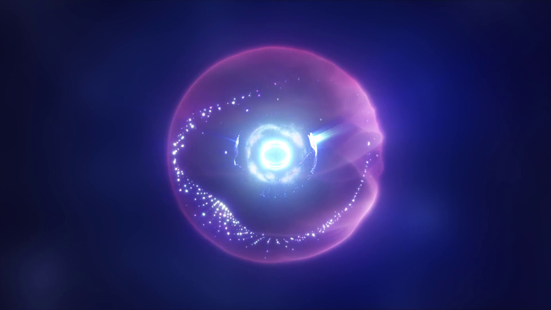 Abstract Blue Energy Sphere With Flying Stock Motion Graphics SBV-348416169 - Storyblocks