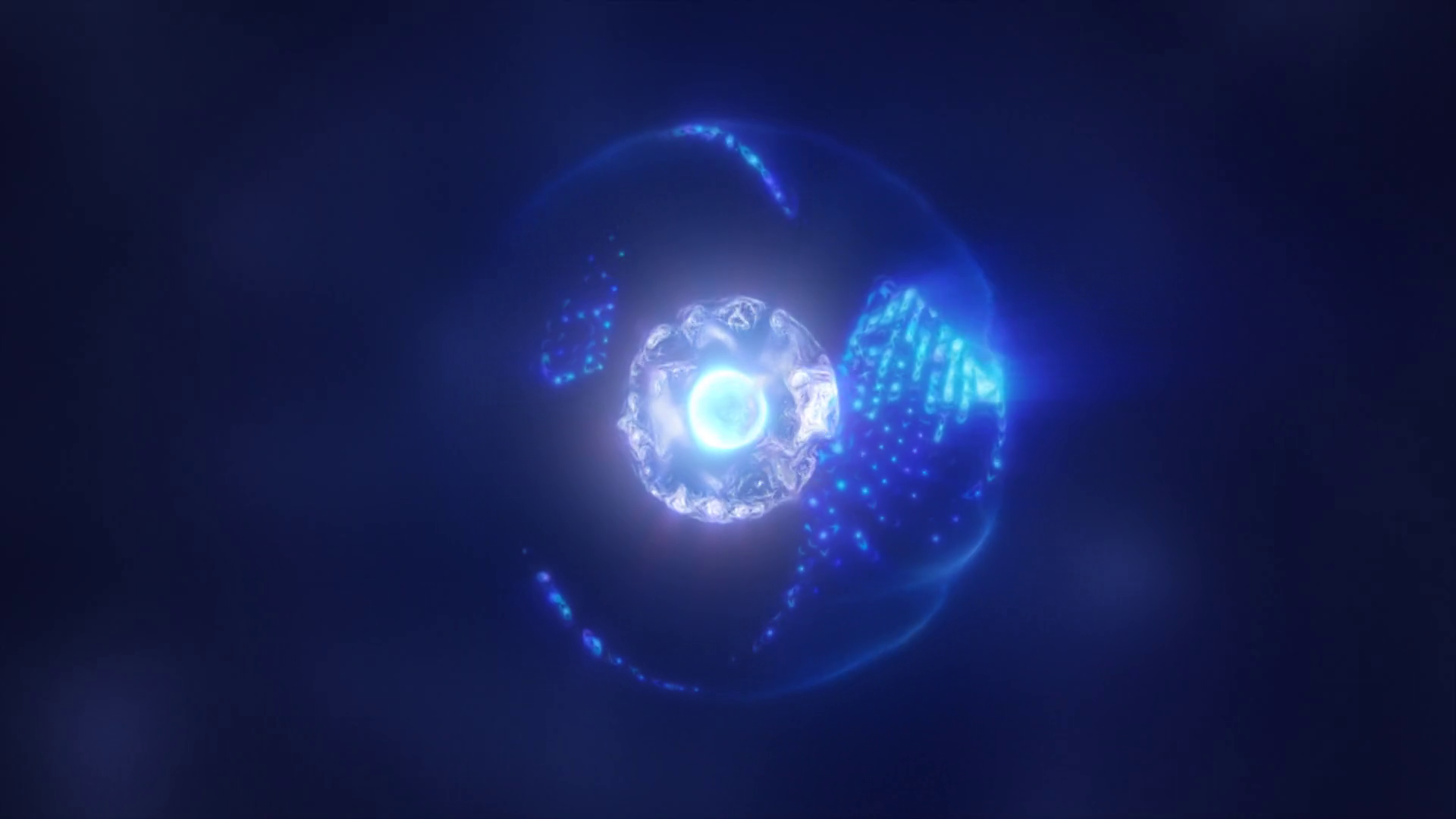 Abstract Energy Sphere With Flying Glowing Stock Motion Graphics SBV-347744347 - Storyblocks