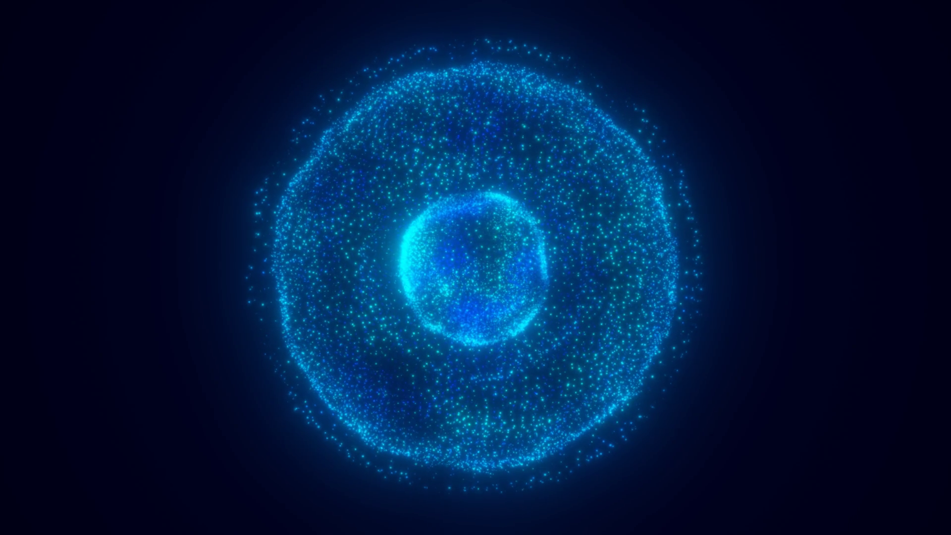 Blue Energy Glowing Sphere Futuristic Atom Stock Motion Graphics SBV ...