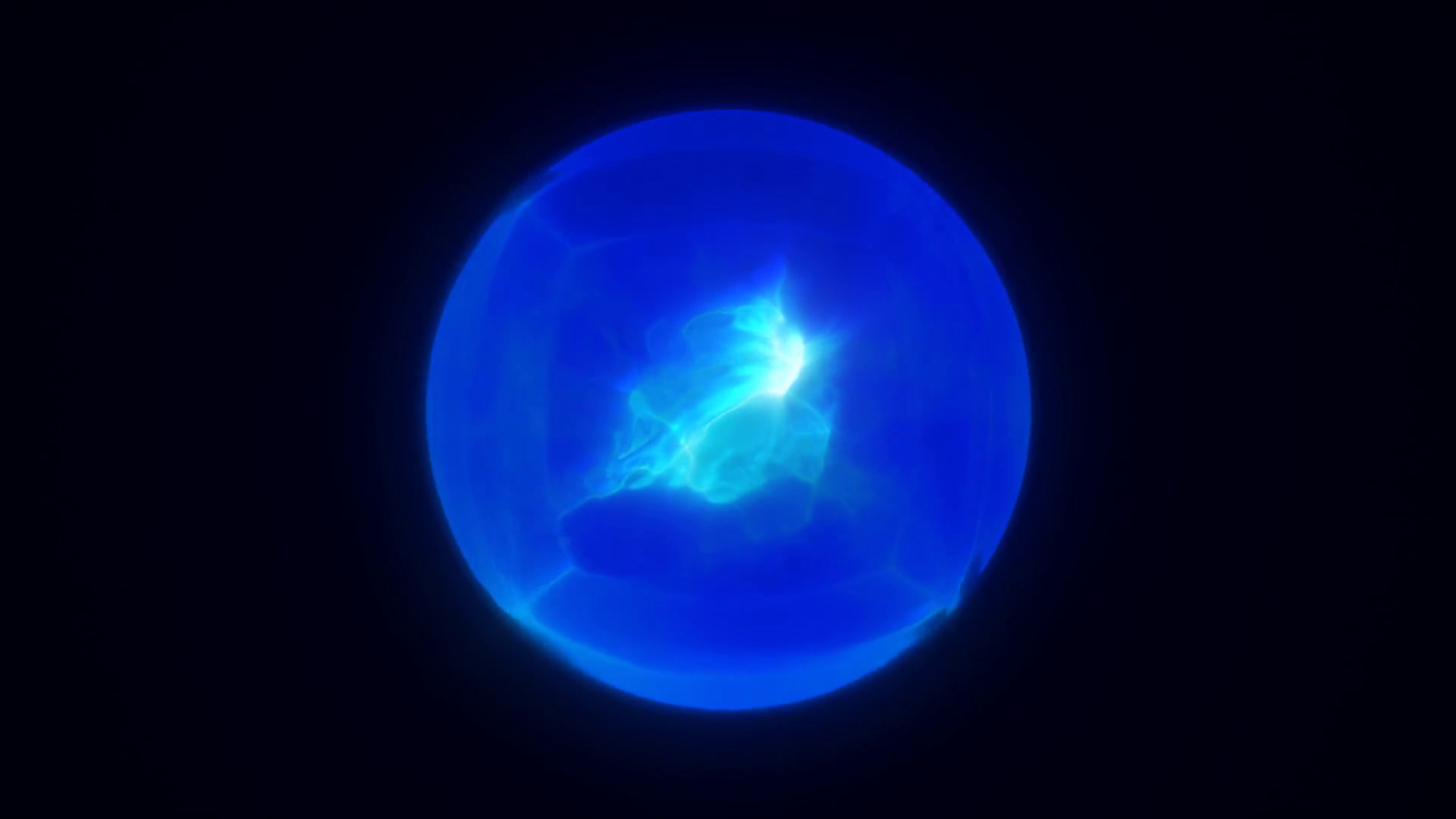 Glowing Blue Energy Sphere On Dark Background Stock Motion Graphics SBV ...