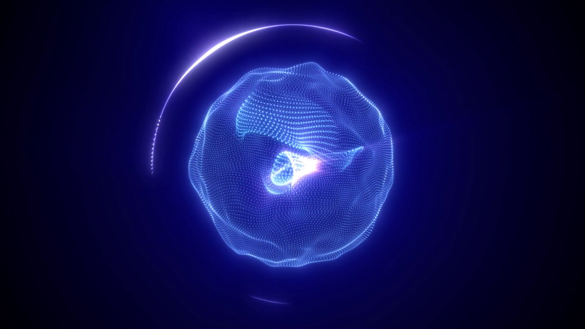 Abstract Blue Looped Energy Sphere From Stock Motion Graphics SBV-347807222 - Storyblocks