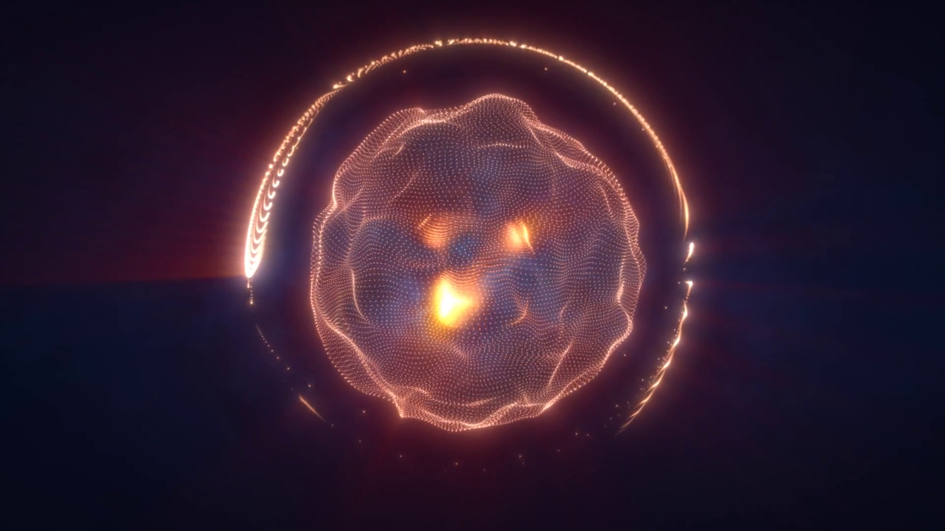 Abstract Orange Looped Energy Sphere From Stock Motion Graphics SBV-347776165 - Storyblocks