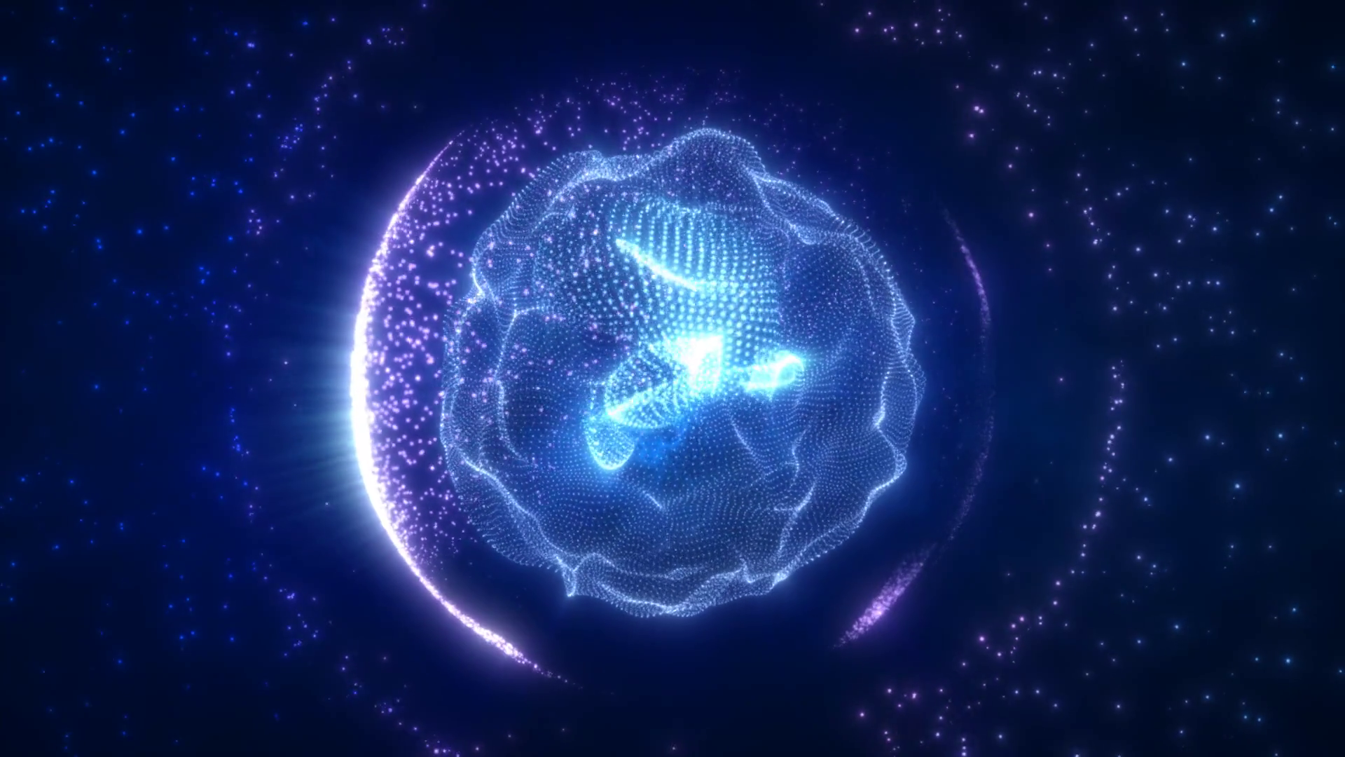 Abstract Blue Looped Energy Sphere From Stock Motion Graphics SBV-348382635 - Storyblocks
