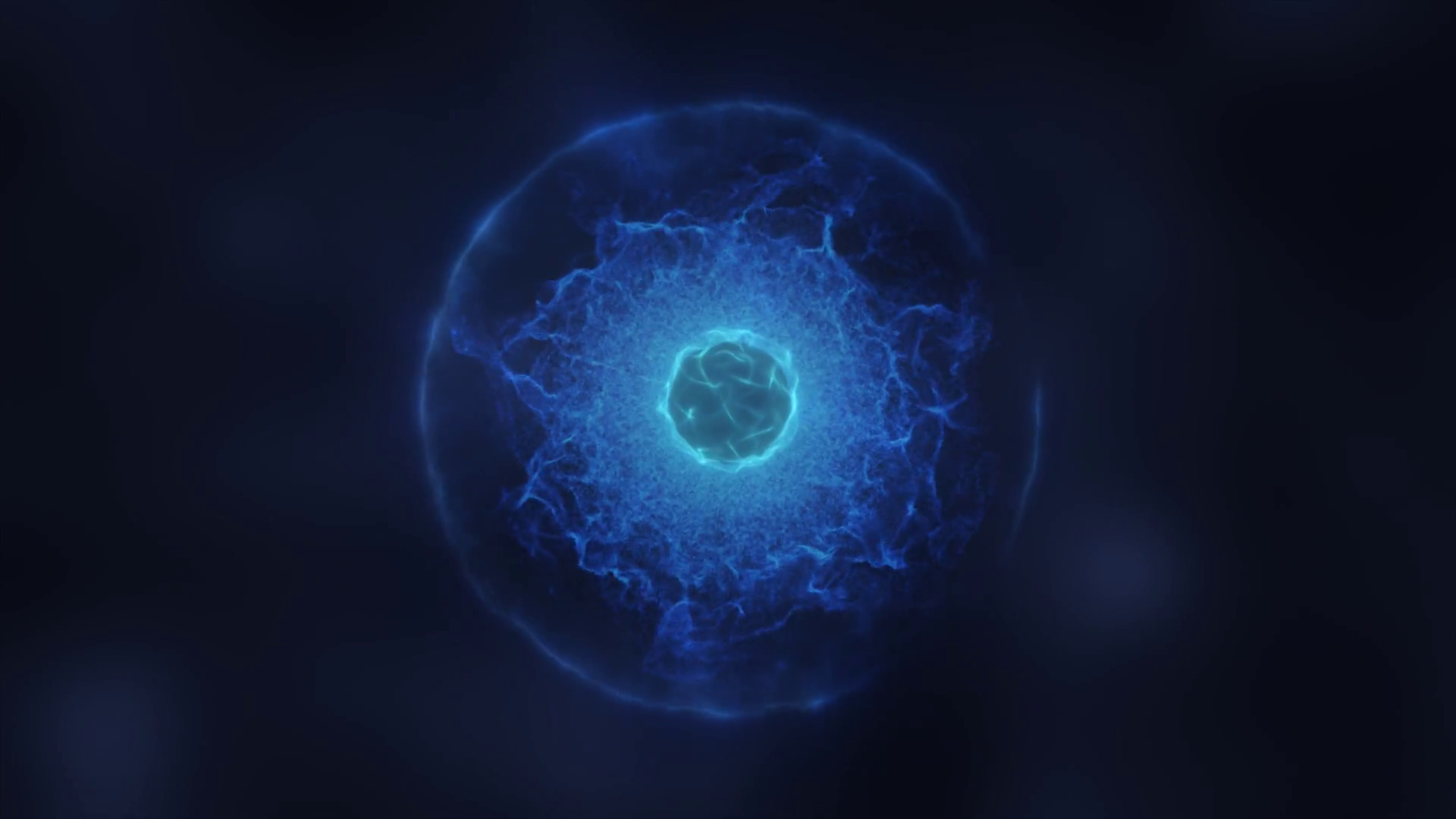 Abstract Energy Blue Sphere Atom With Stock Motion Graphics SBV-347810212 - Storyblocks