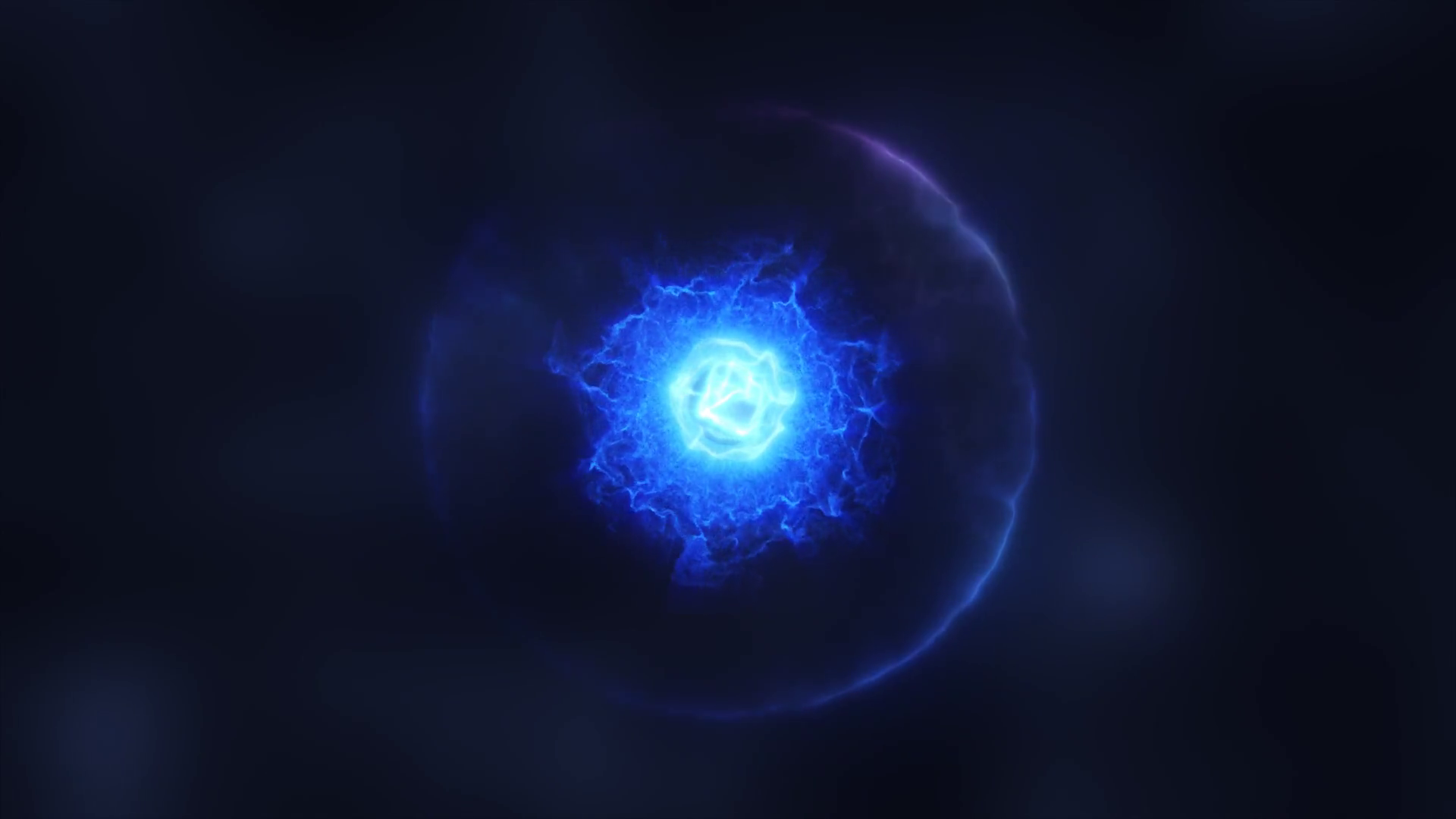 Abstract Energy Blue Sphere Atom With Stock Motion Graphics SBV ...
