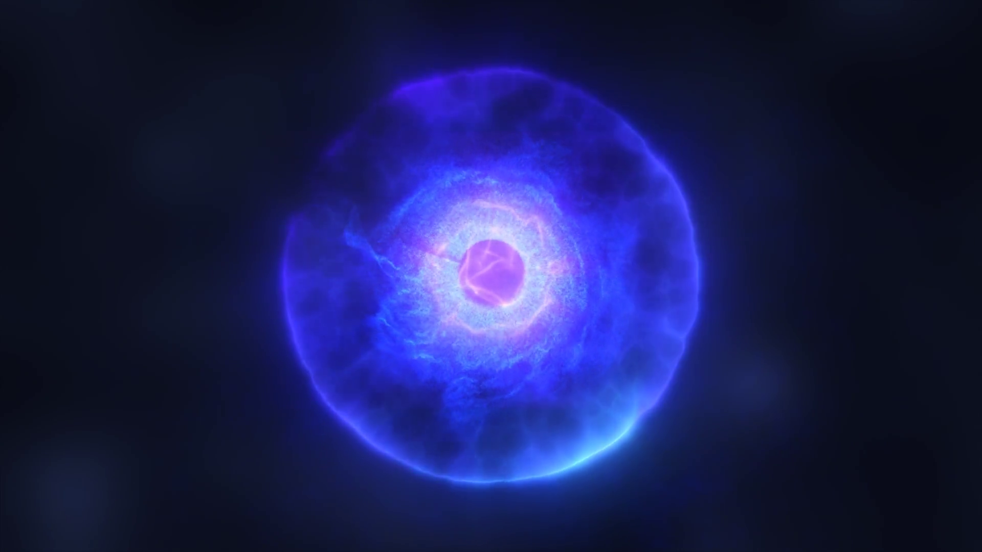 Abstract Energy Blue Sphere Atom With Stock Motion Graphics SBV ...
