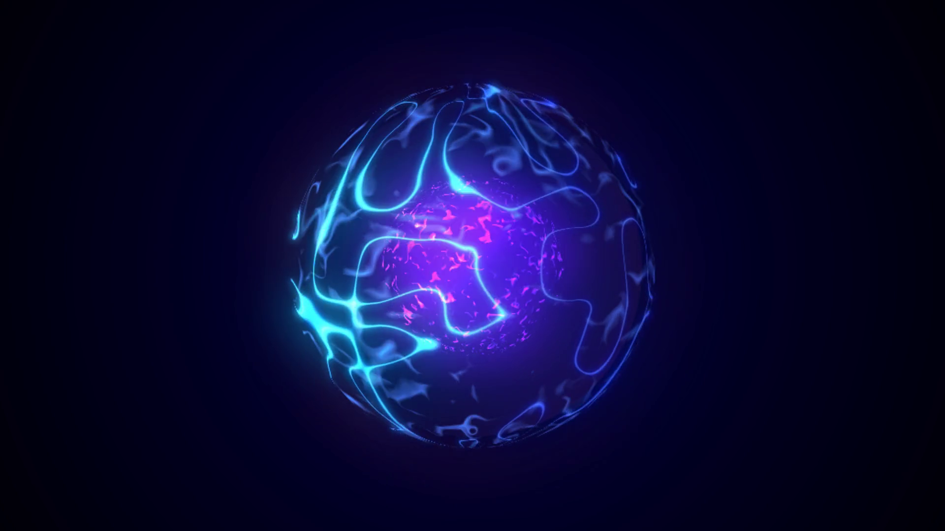 A Round Blue Planet With Molten Core In Stock Motion Graphics SBV ...