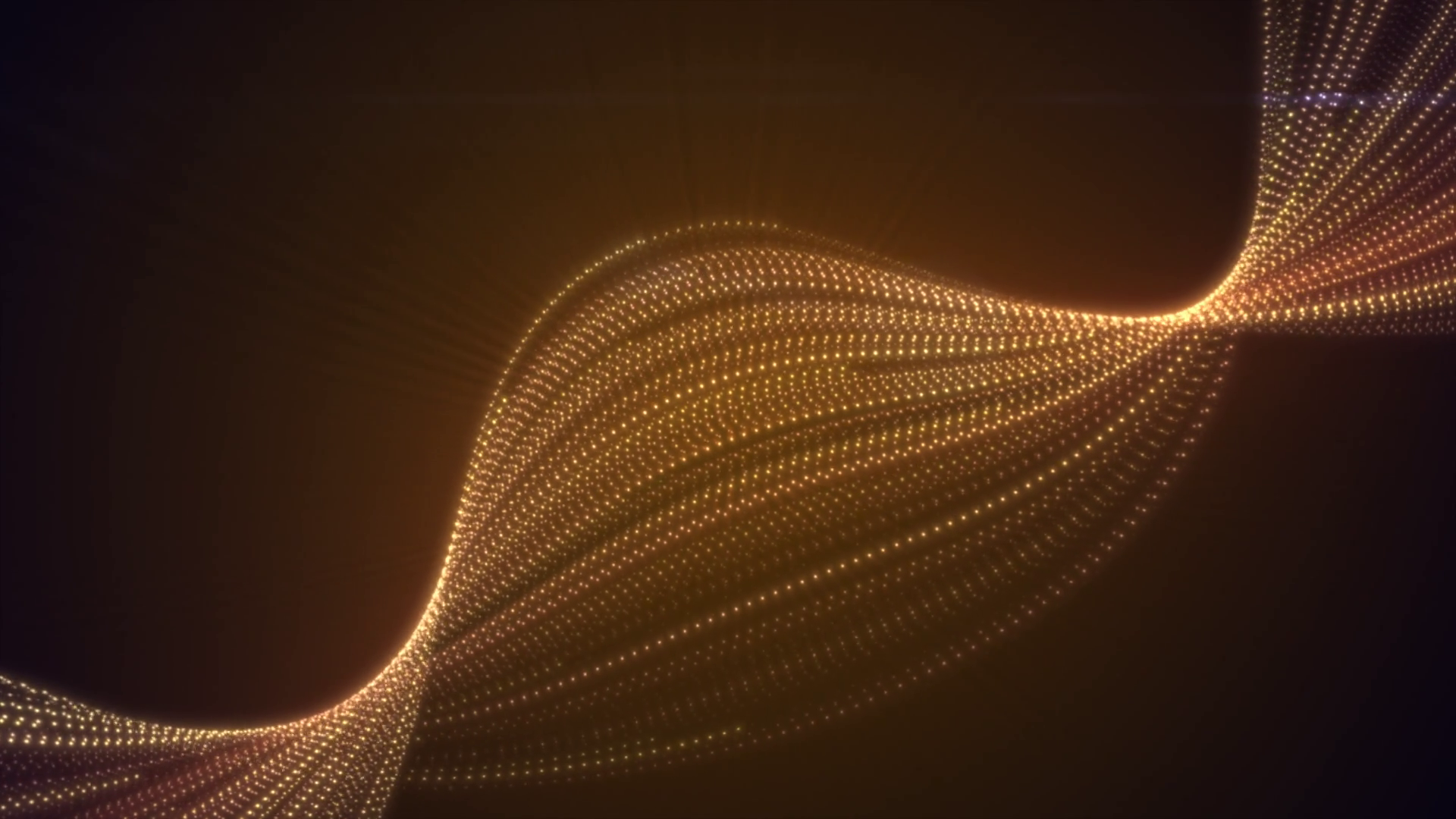 Abstract Yellow Orange Glowing Flying Waves Stock Motion Graphics SBV ...