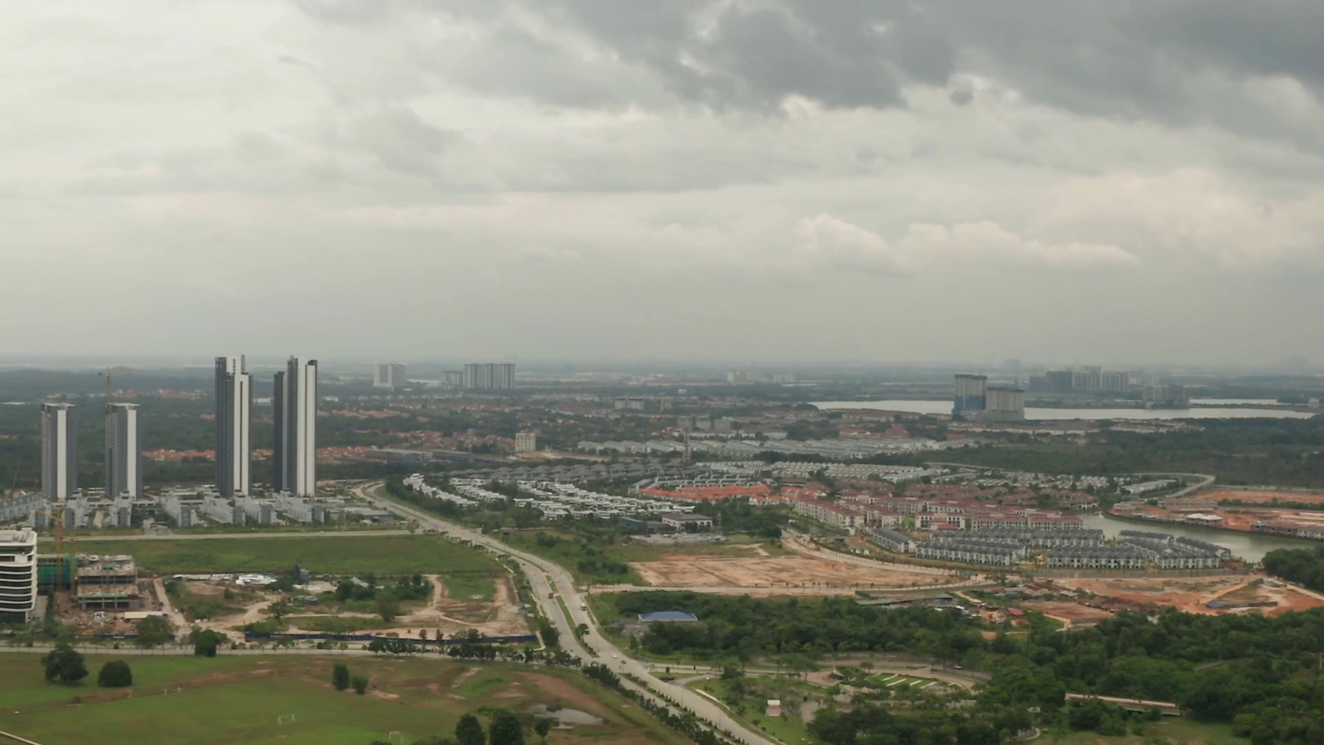 Aerial view of Cyberjaya City, Malaysia Stock Video Footage 00:06 SBV ...