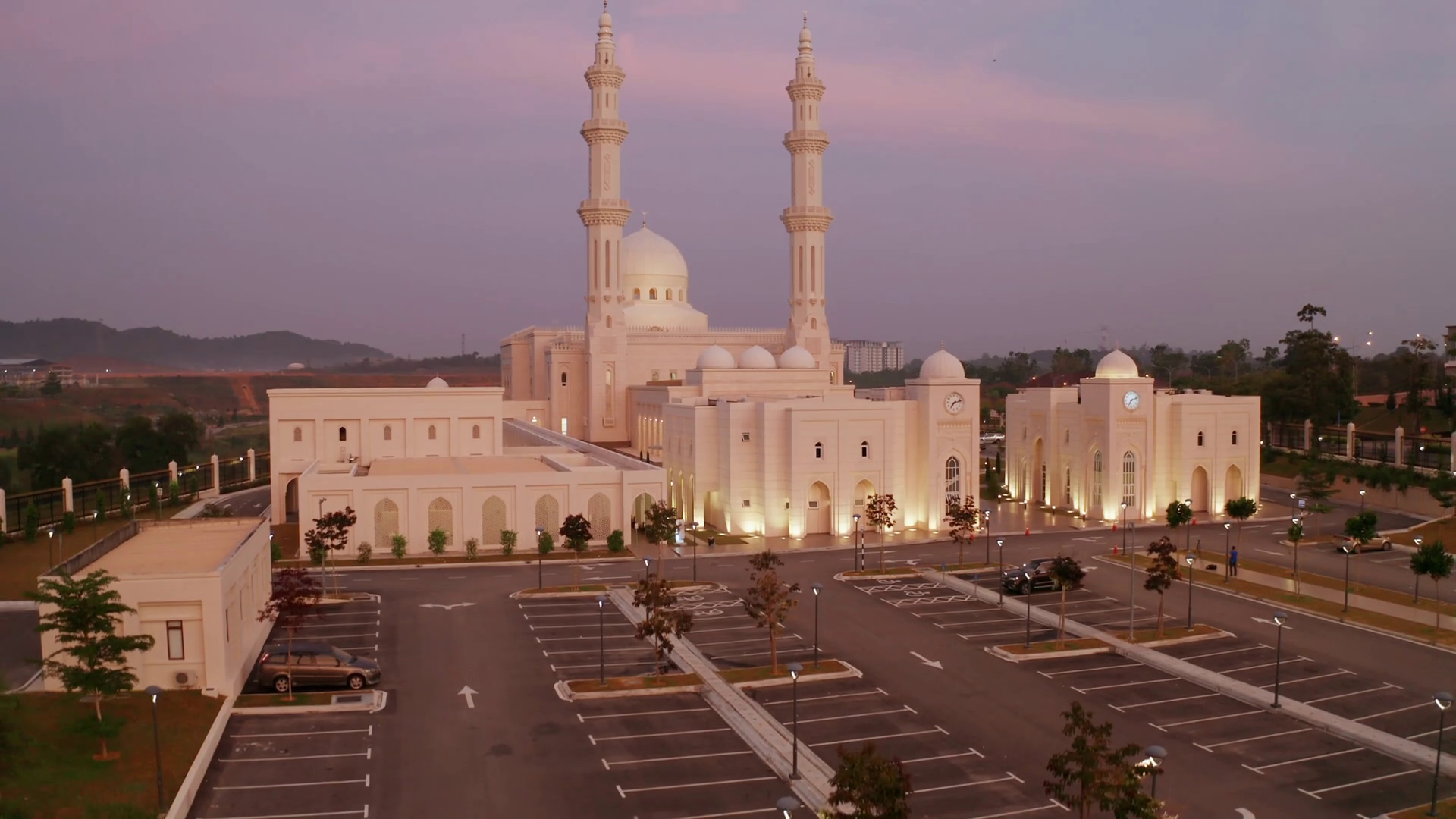 Aerial View Of Sri Sendayan Mosque In Stock Footage SBV-338231793 ...