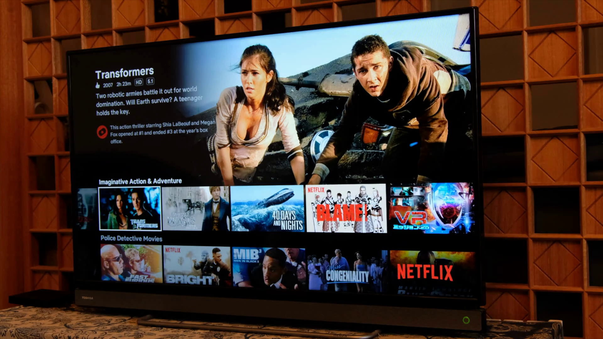 Netflix Streaming On Television Set Stock Footage SBV-325032334 ...