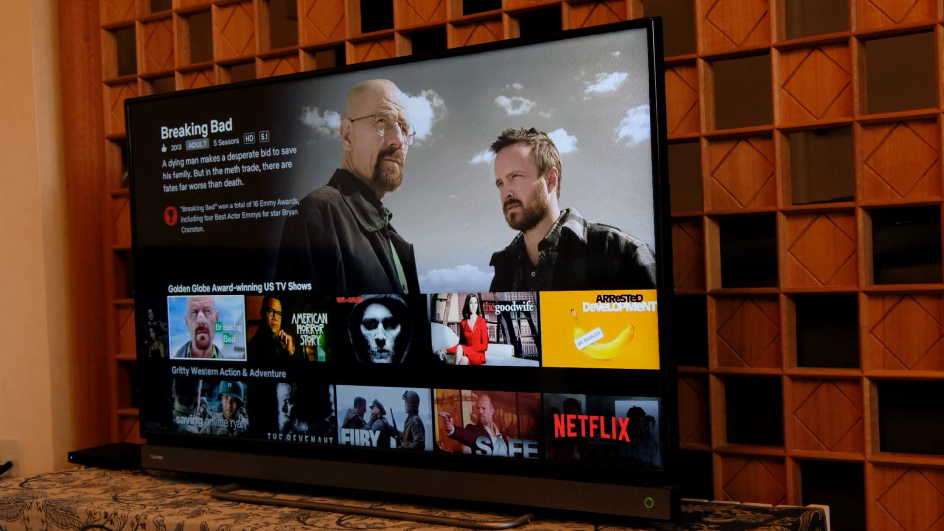 Netflix Streaming On Television Set Stock Footage SBV-325032356 ...