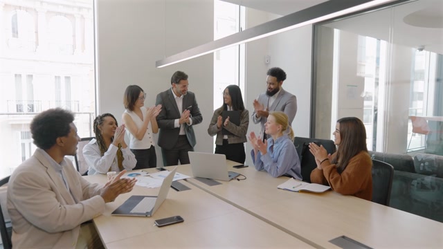 Clap In Office Stock Footage: Royalty-Free Video Clips - Storyblocks