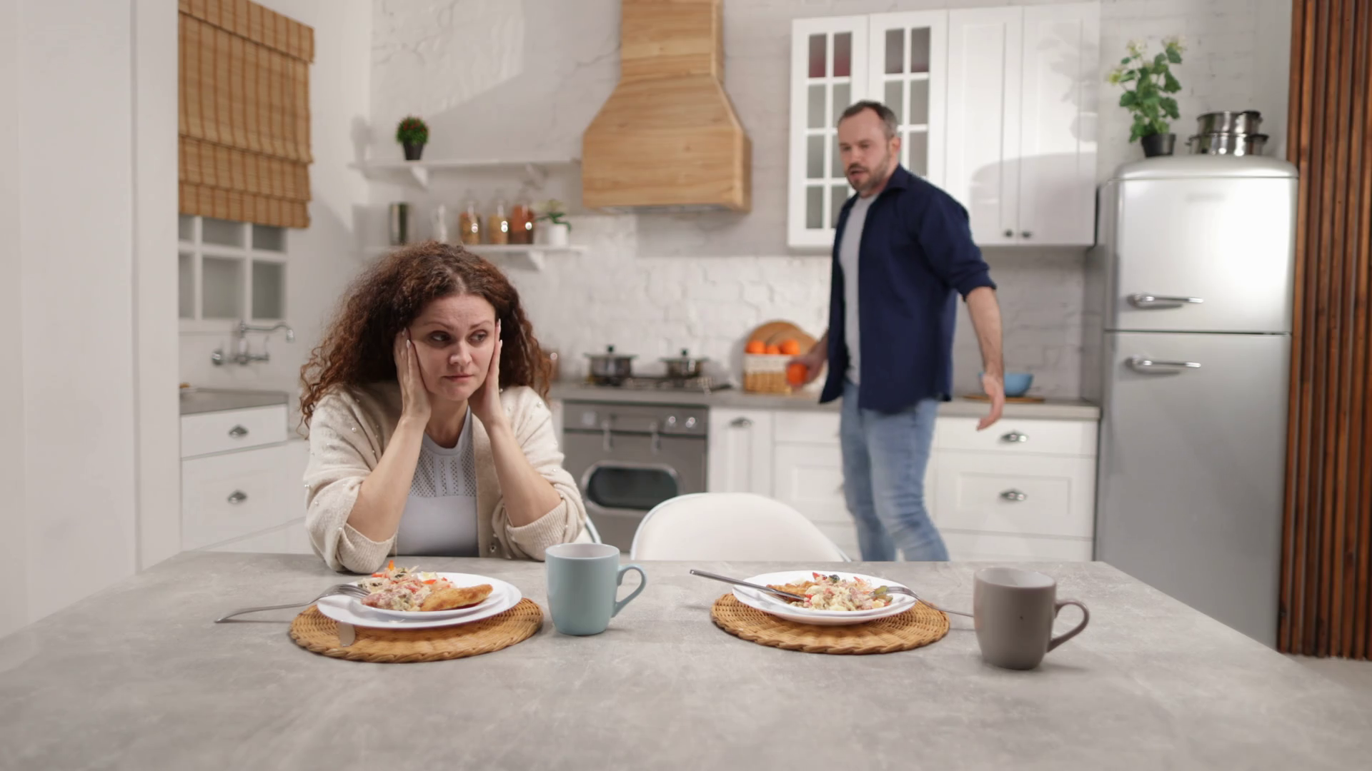 Boyfriend Shouting Threatening Scared Stock Footage SBV-351928900 ...