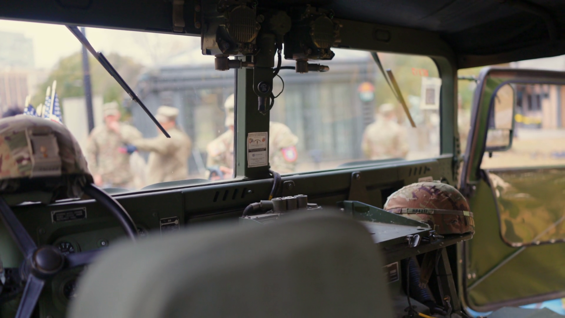 Military Personnel Humvee Engaged In Action Stock Footage SBV-351905951 ...
