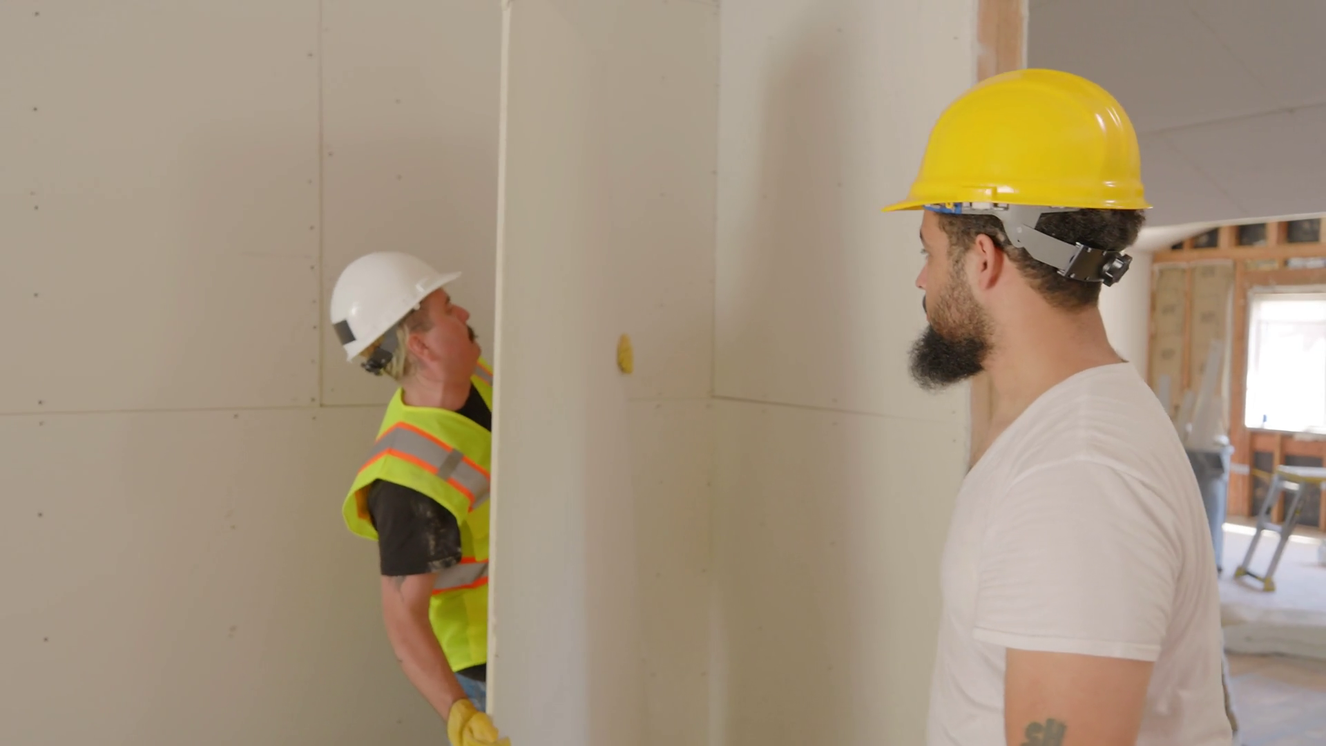 A Group Of Diverse Builders Work Together On Stock Footage SBV ...