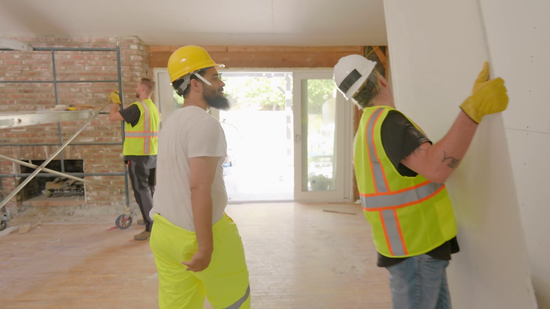 A Group Of Diverse Builders Is Diligently Stock Footage SBV-351985530 ...