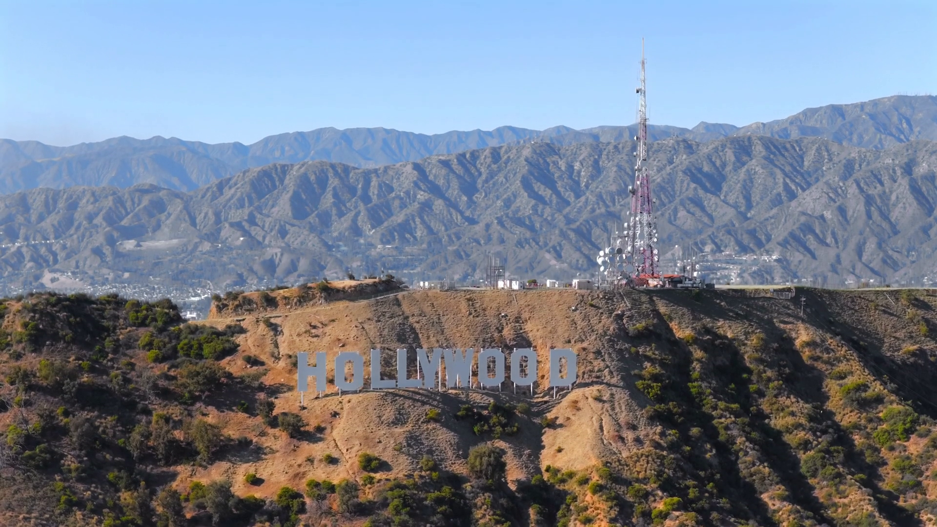 Enjoy Stunning Aerial Views Of Hollywood Stock Footage SBV-352730626 ...