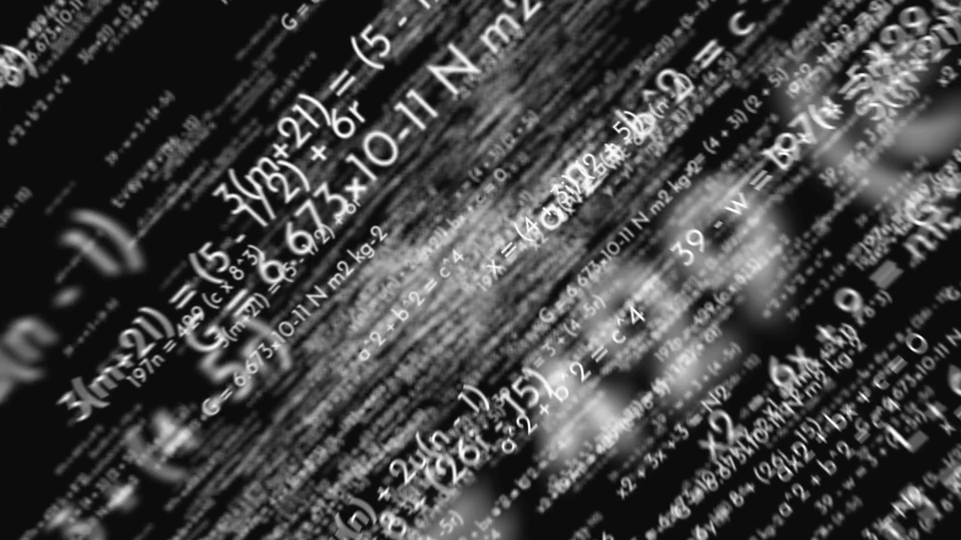 Flying Through Math Equations On Black Stock Footage SBV-311604912 ...