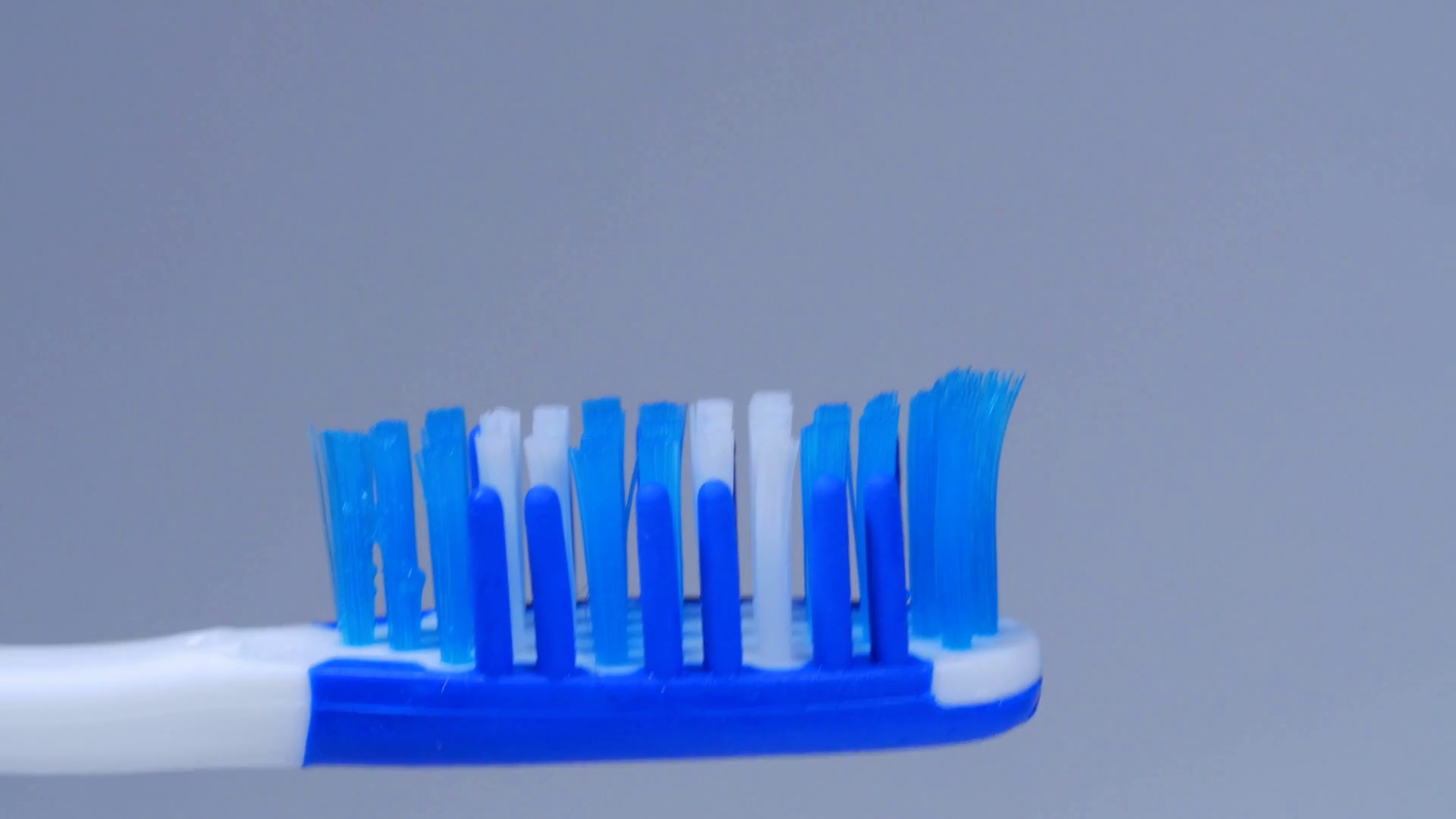 Macro Close Up Putting Blue Toothpaste On Stock Footage SBV-311535213 ...