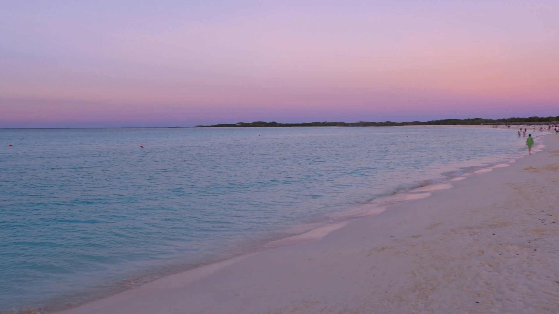 Panning Across Ocean To Reveal Caribbean Stock Footage SBV-312393320 ...