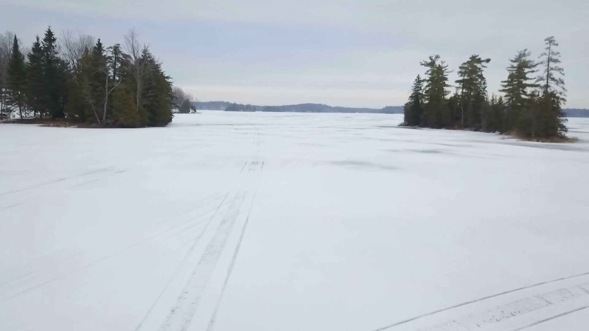 Aerial Drone View Flying Above Frozen Ice Lake In Winter 2 Stock Video ...