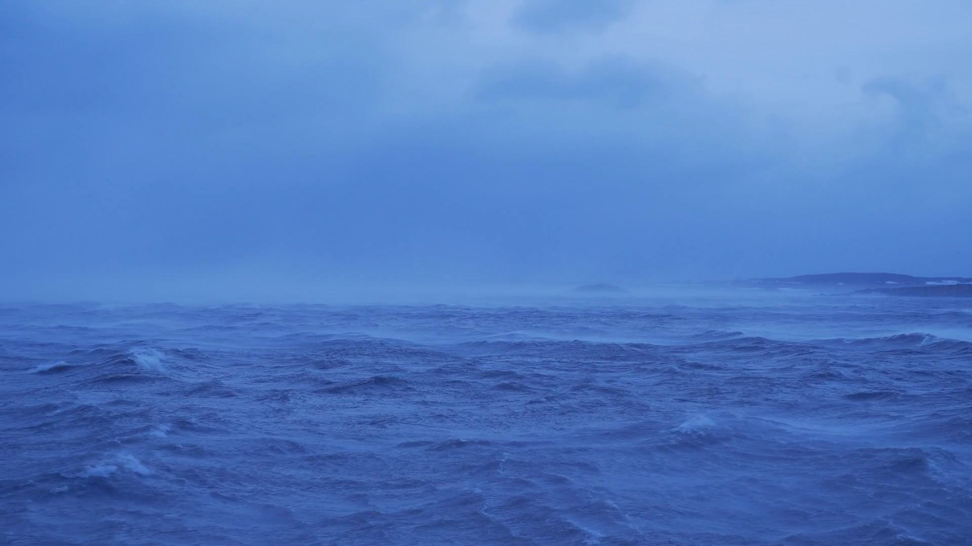 Panning Across Cold Winter Storm Passing Stock Footage SBV-321932217 ...