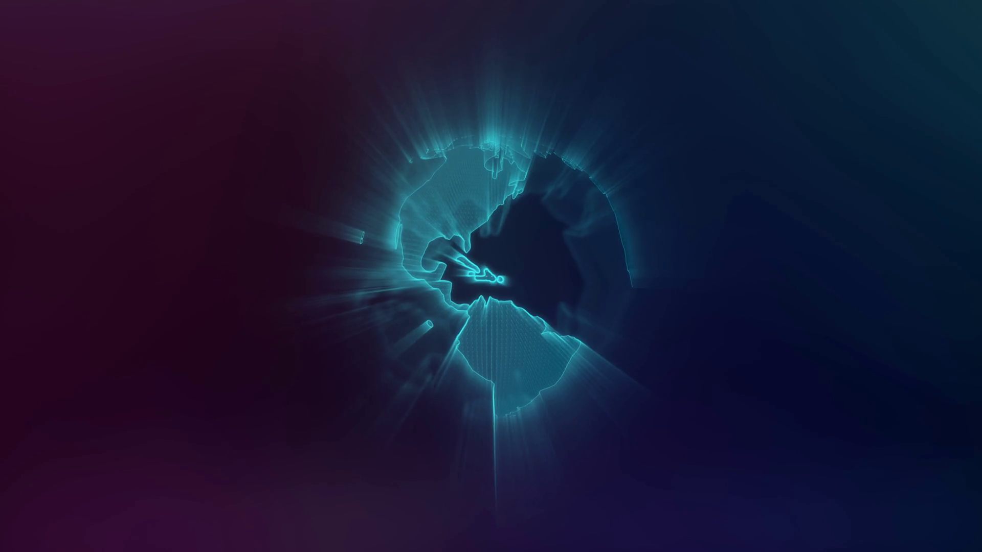 Slow Zoom In On 3 D Spinning Digital Earth Stock Footage SBV-334925421 ...