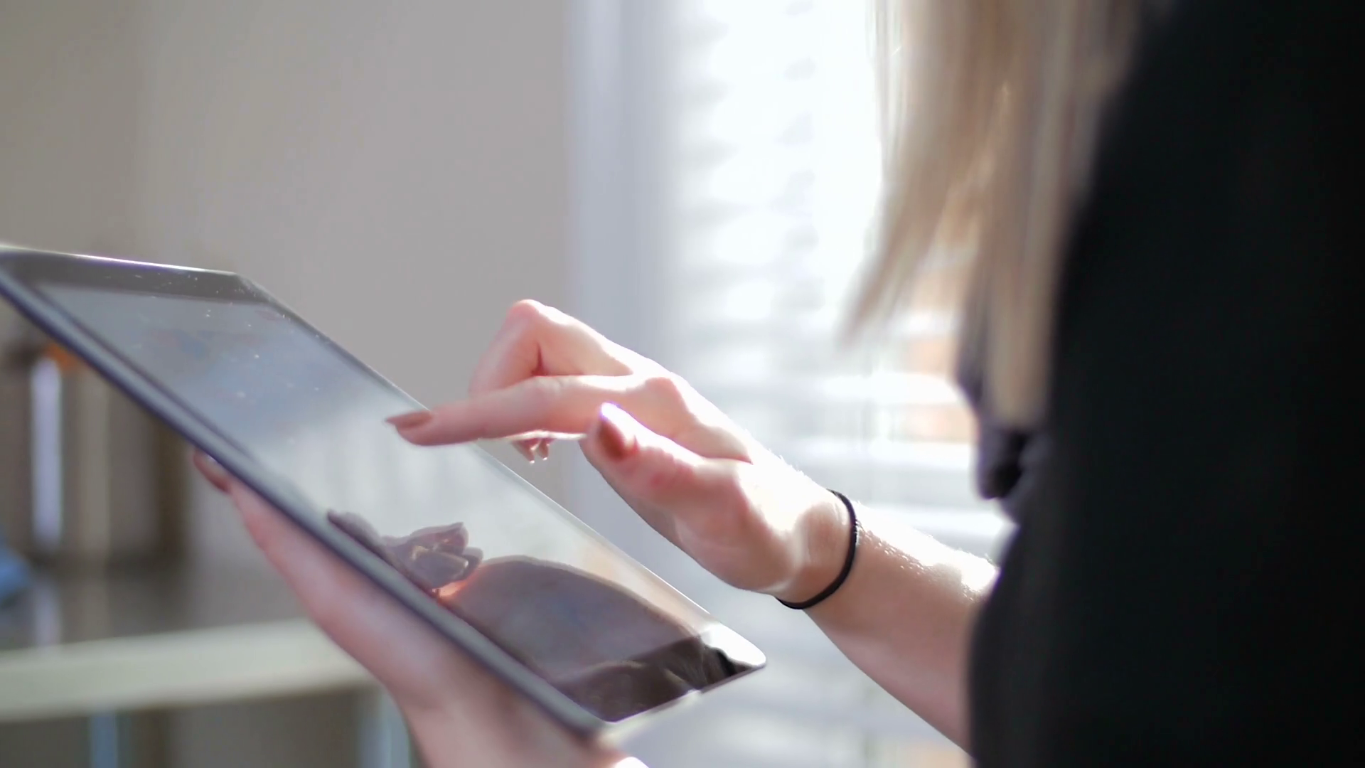Young Woman Using Ipad Close Up 1 Stock Footage SBV-307566964 - Storyblocks