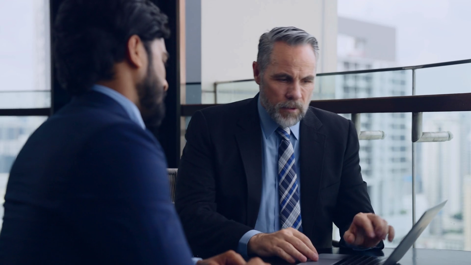 Business People In Formal Suits Sitting At Stock Footage SBV-347541882 ...