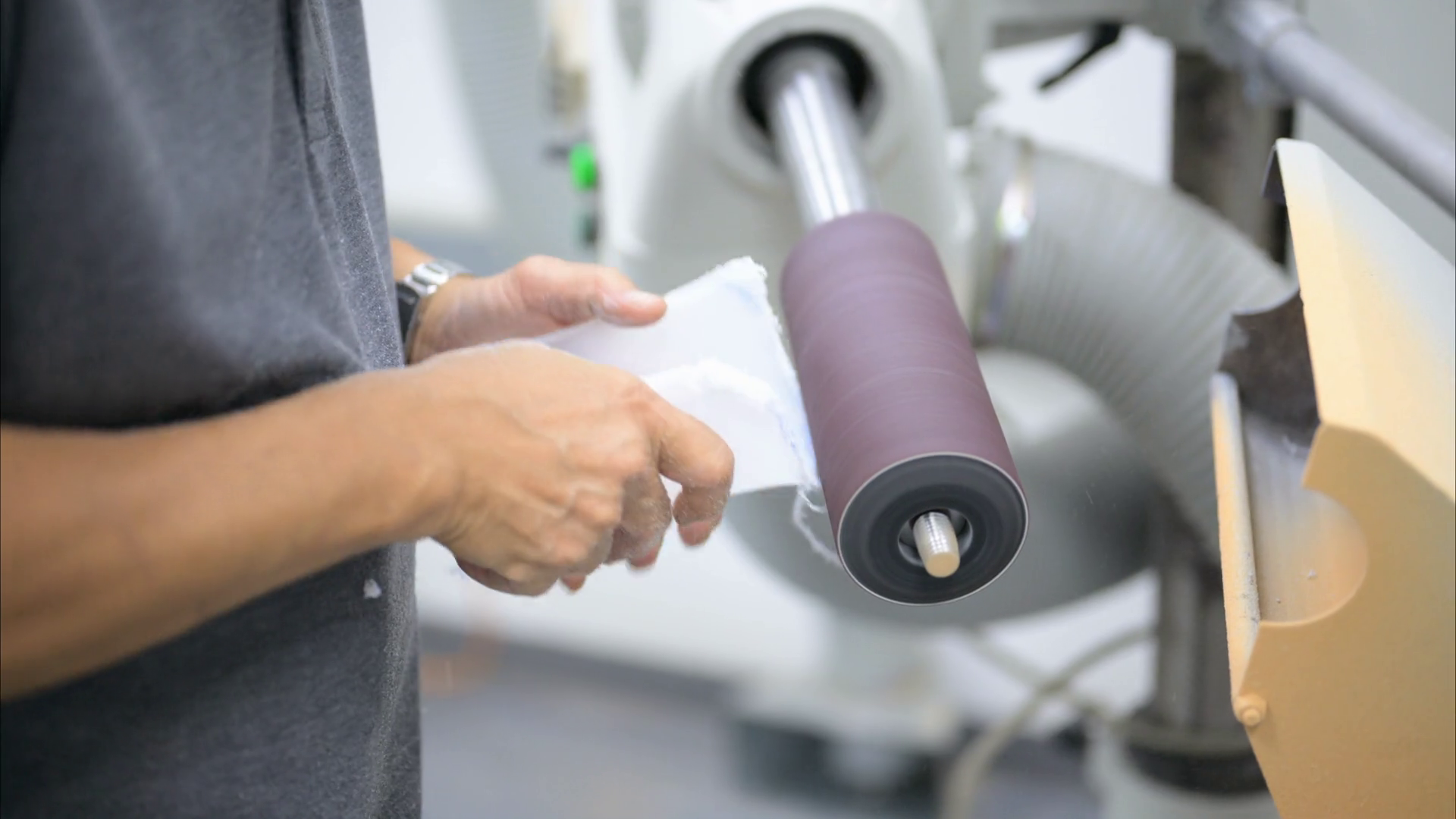 Technician Sculpting Plaster Cast Socket At Stock Footage SBV-347646698 ...