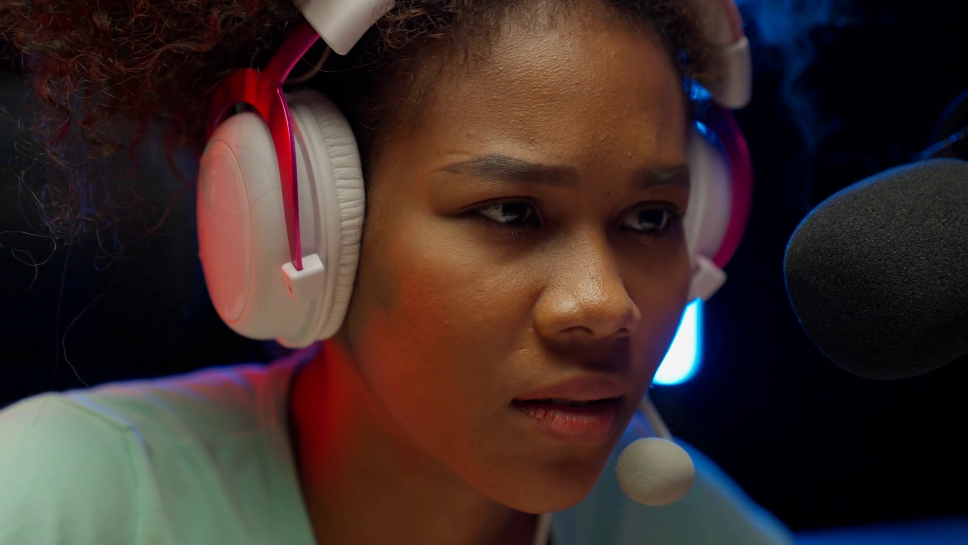 Winner Gamer Portrait Young Wearing Stock Footage SBV-347348177 ...