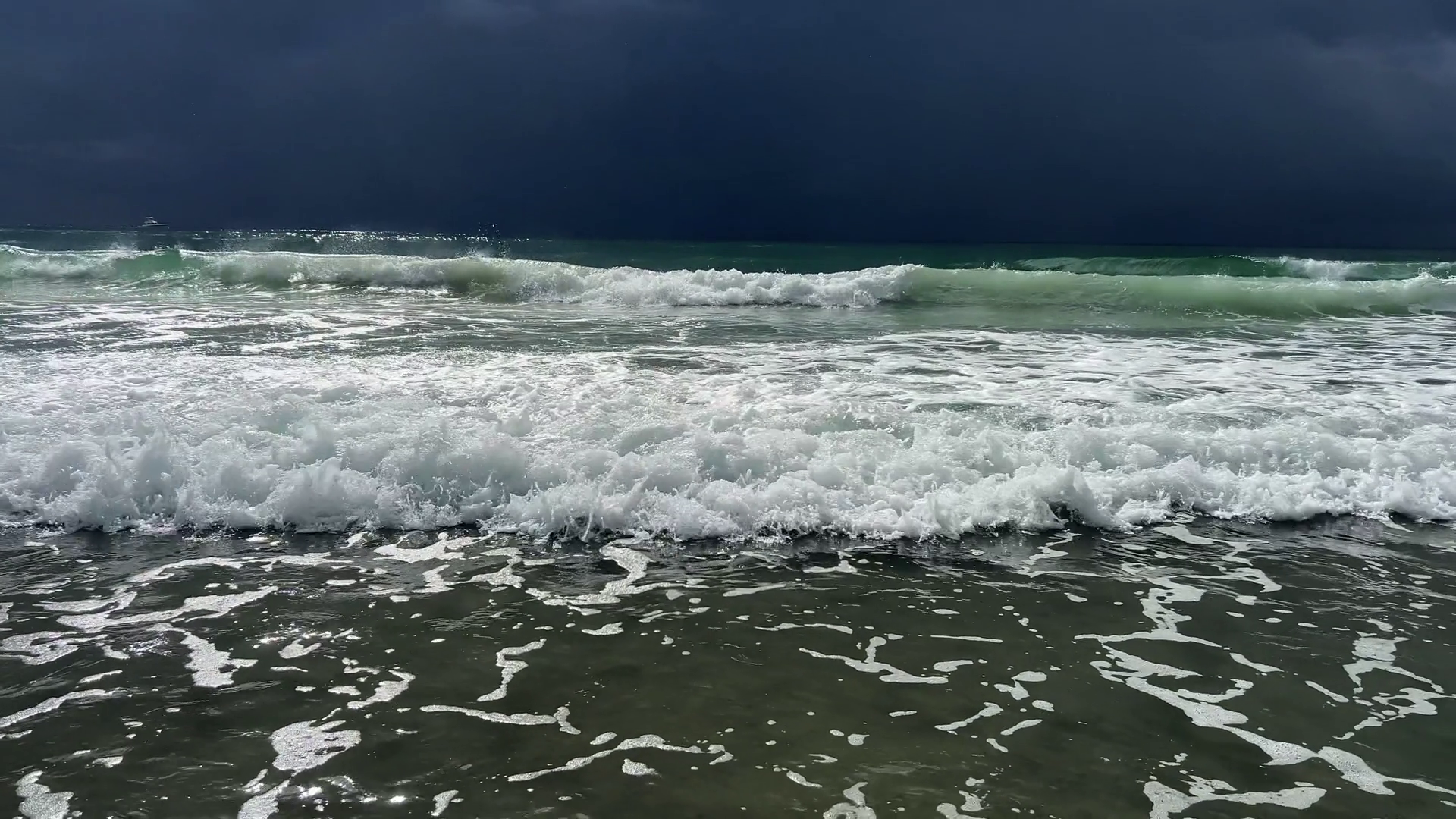 Beautiful Sea View Tides On Seashore Ocean Stock Footage SBV-352667752 ...