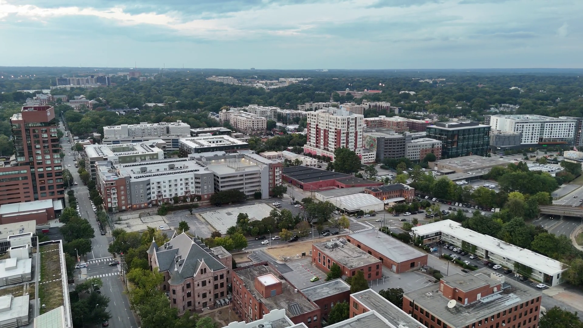 Drone Footage Showing Suburban Zone With Stock Footage SBV-353067817 ...