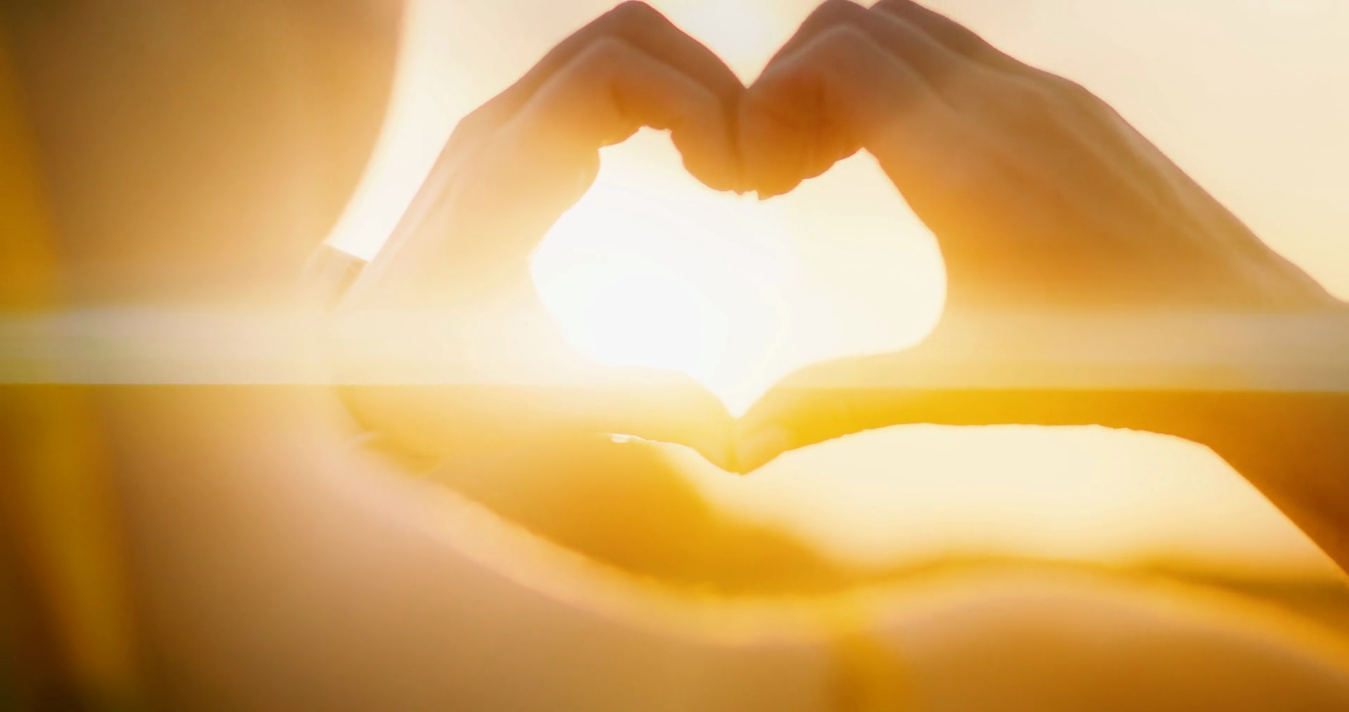 Silhouette Of Woman Hands With Heart Shape Stock Footage SBV-347789671 ...