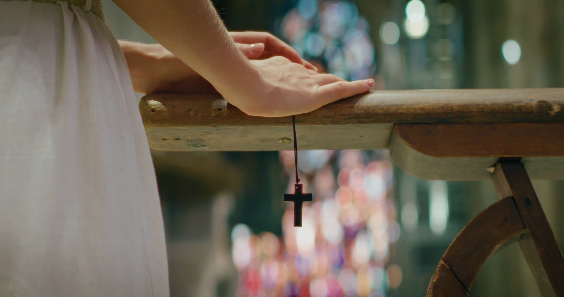 Woman With Cross On Sightseeing Tour In Stock Footage SBV-348633707 ...