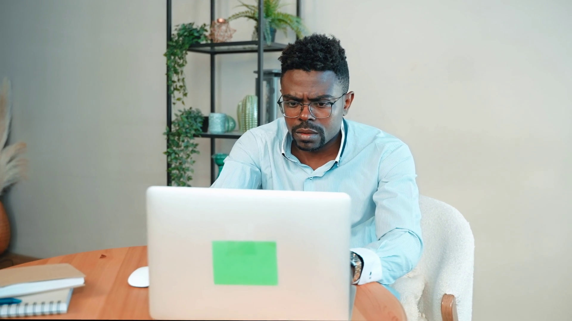 Focused African American Man Programmer In Stock Footage SBV-351763463 ...