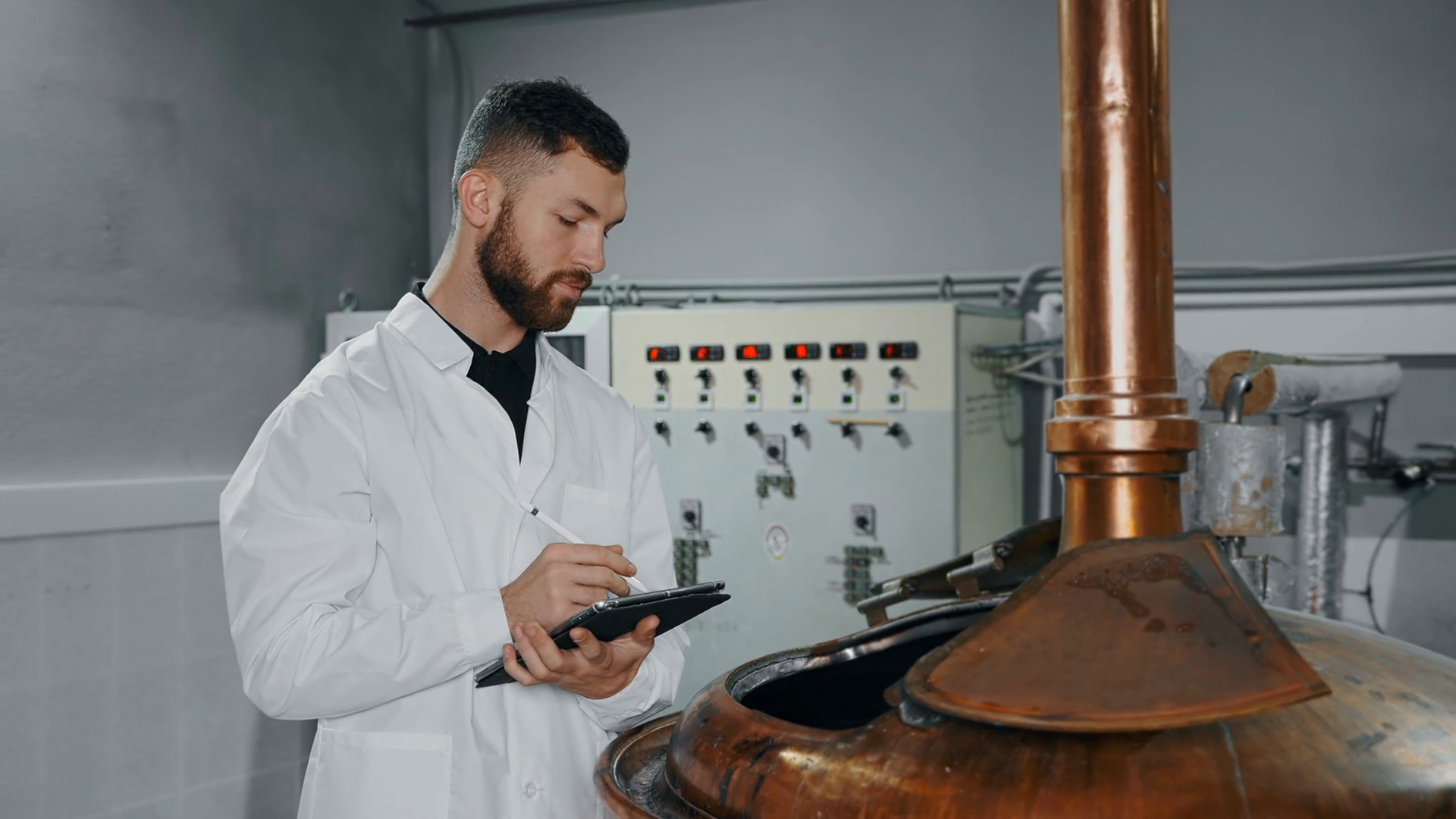 Food Technologist Checking Processing In Stock Footage SBV-347462414 ...