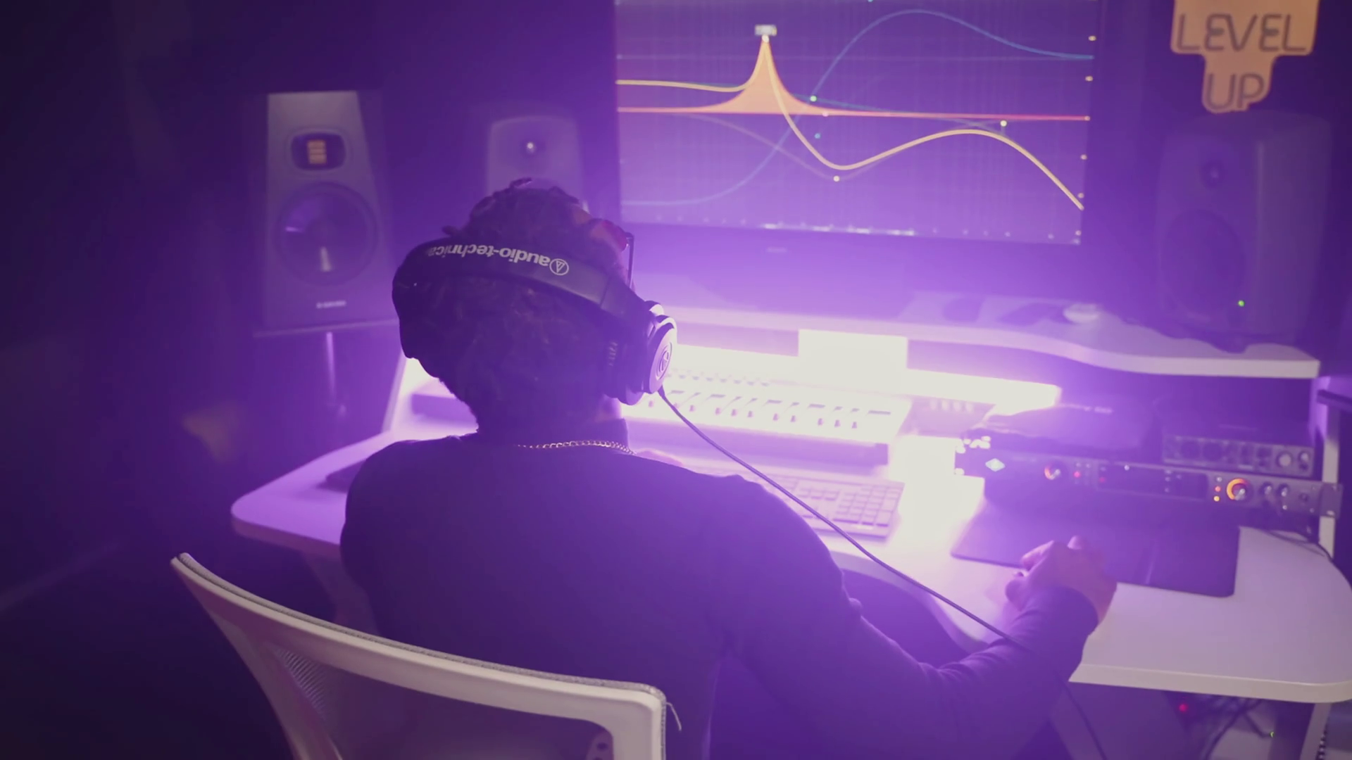 Man Audio Engineer Working With Computer Stock Footage SBV-348467060 ...