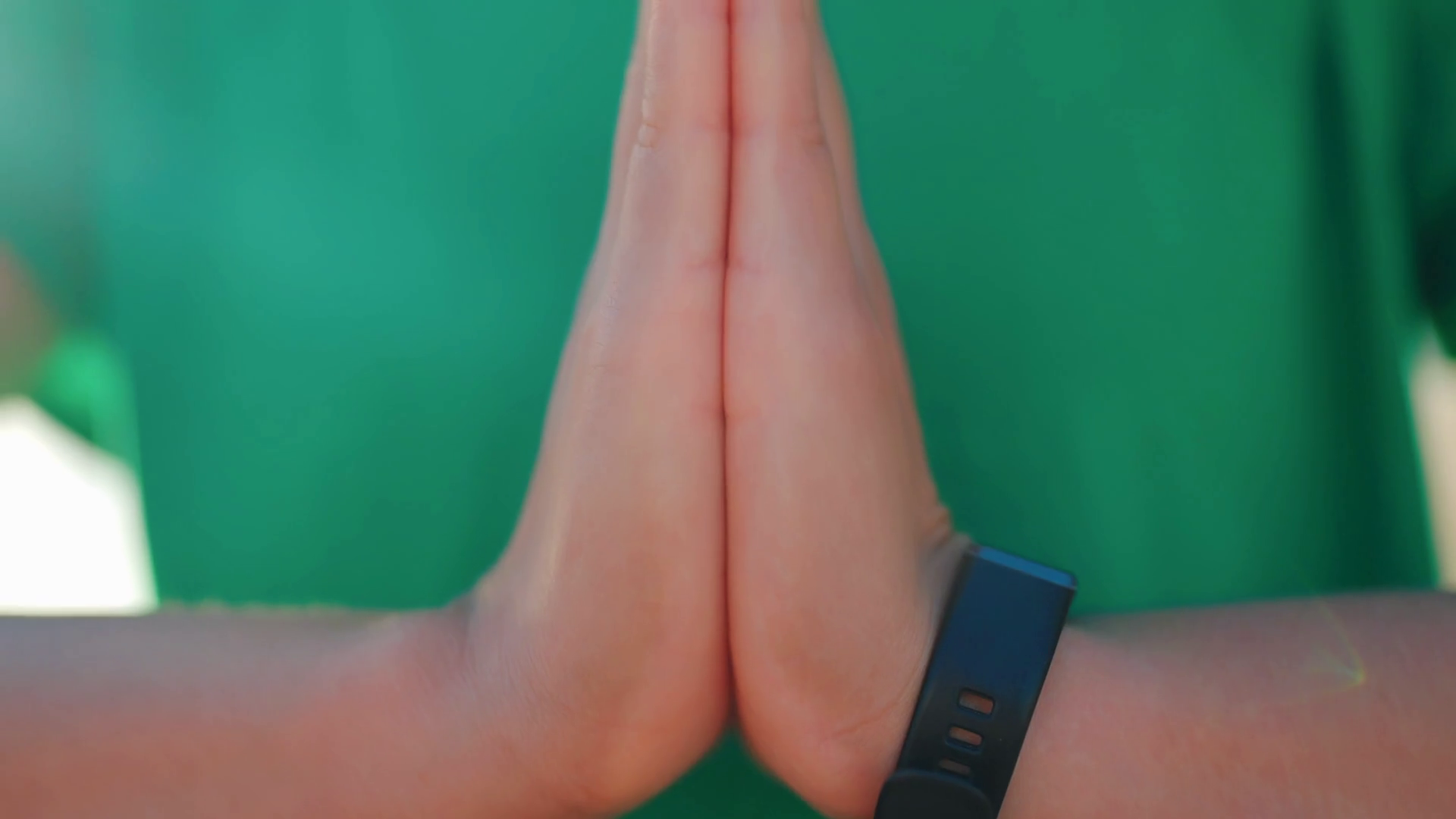 Close-up Hands Of Woman In Namaste Position Stock Footage SBV-347681077 ...