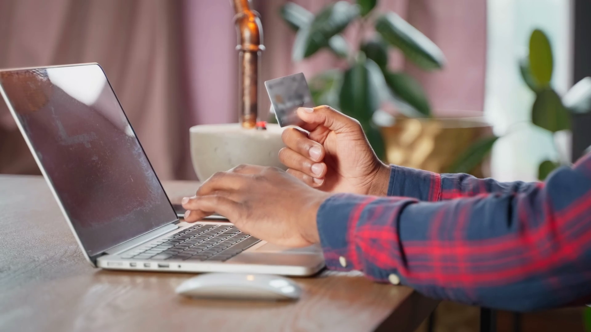 African American Man Uses Bank Card Fo Stock Footage SBV-348769874 ...