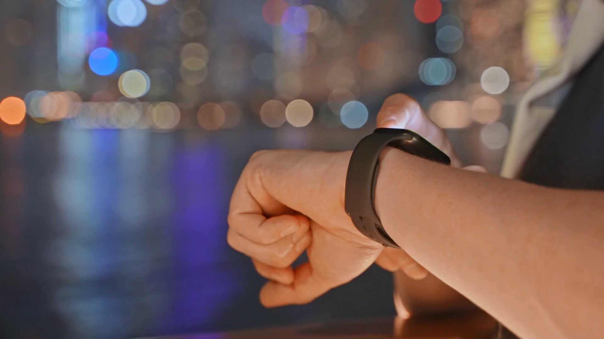 Closeup View Of Smartwatch On Of Male User Stock Footage SBV-348836262 ...