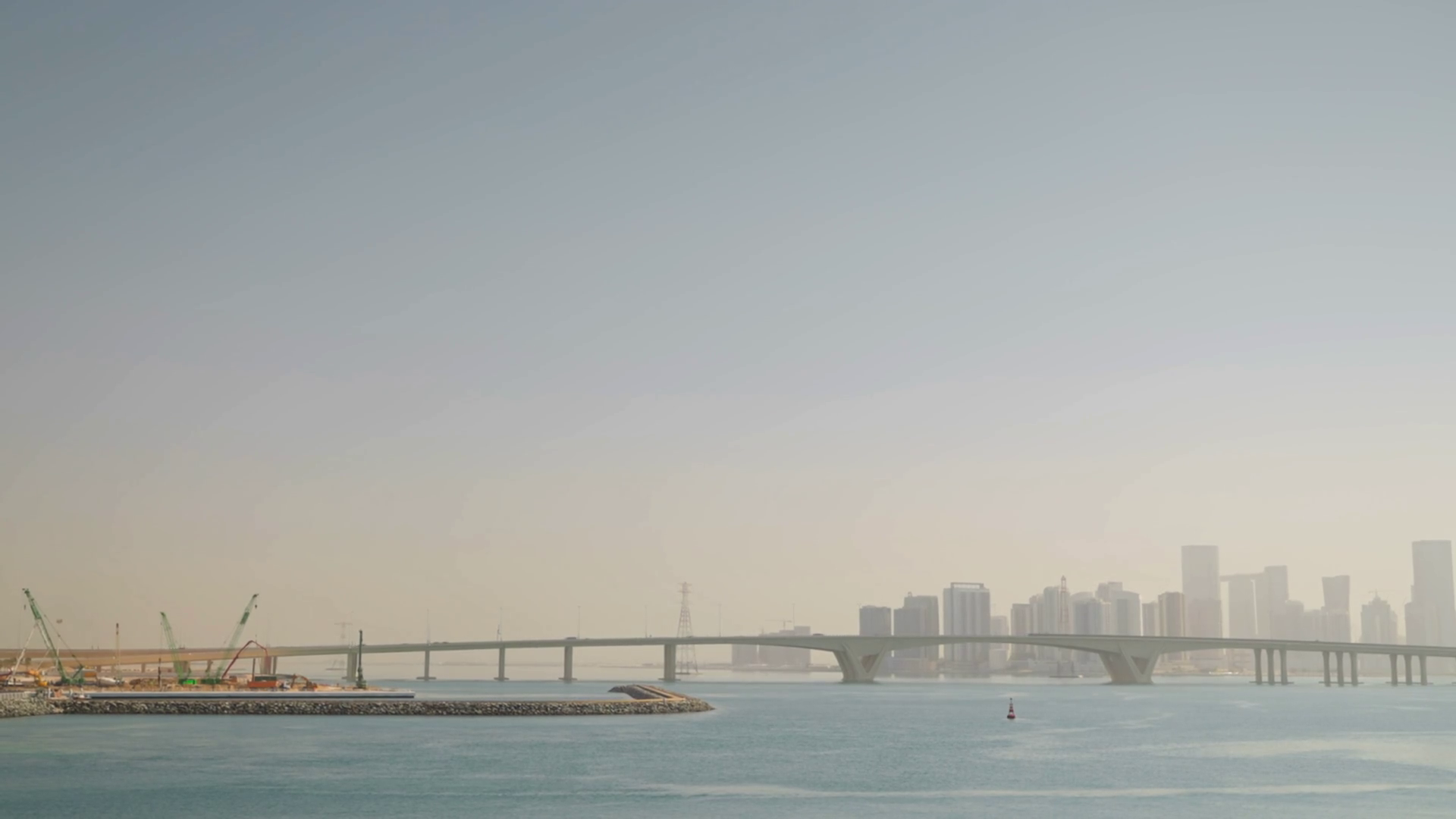 Amazing Skyline With View Of Dubai Large Stock Footage SBV-348908800 ...