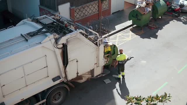 Waste Collection Vehicle Stock Footage: Royalty-Free Video Clips ...