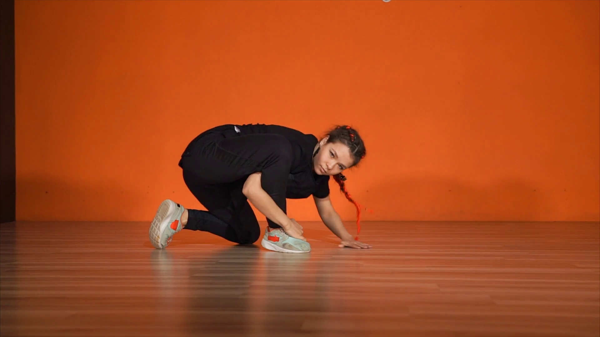 Beautiful Young Female Break Dancer Against Stock Footage SBV-314708902 ...