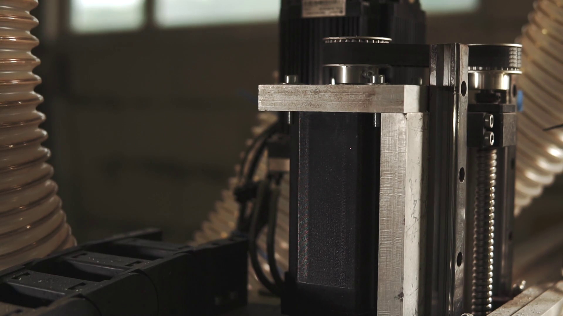 Close-up Of Moving Details Of Cnc Machine Stock Footage SBV-323722550 ...