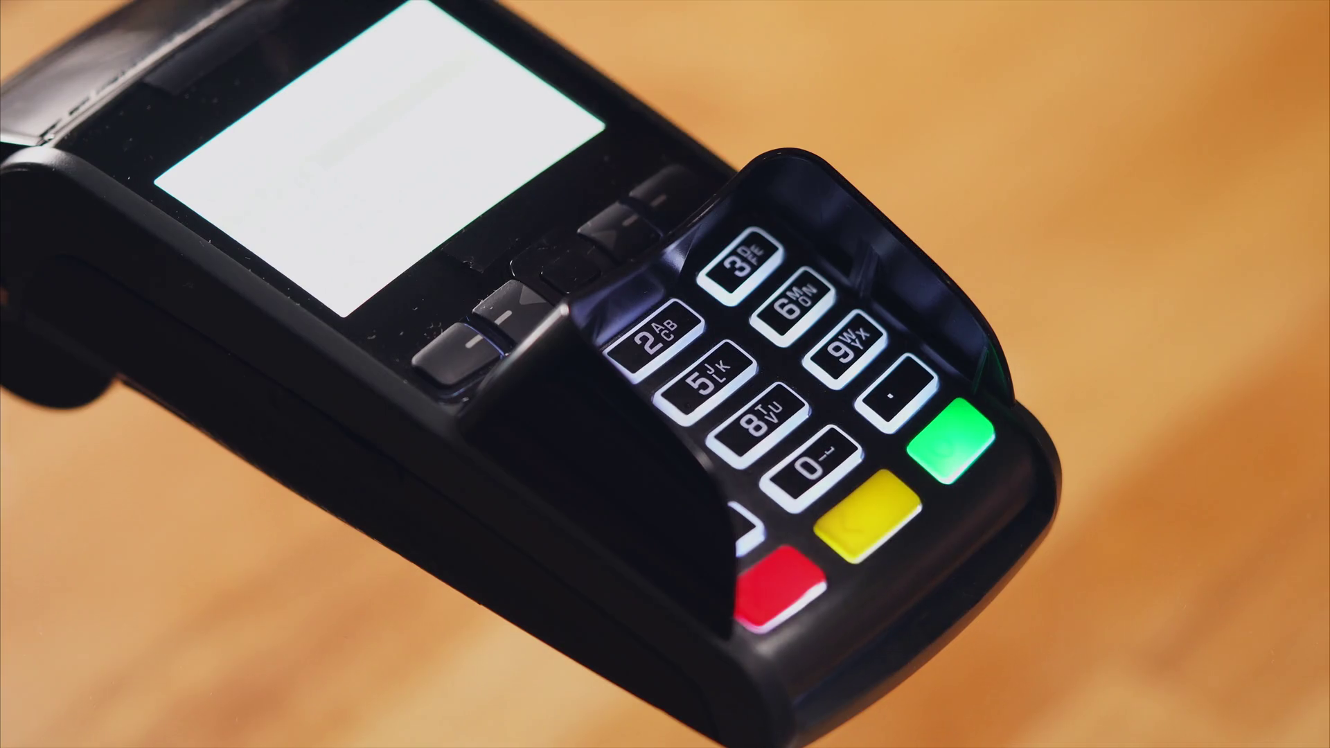 Close-up Shot Of Customer Sliding Credit Stock Footage SBV-314941919 ...