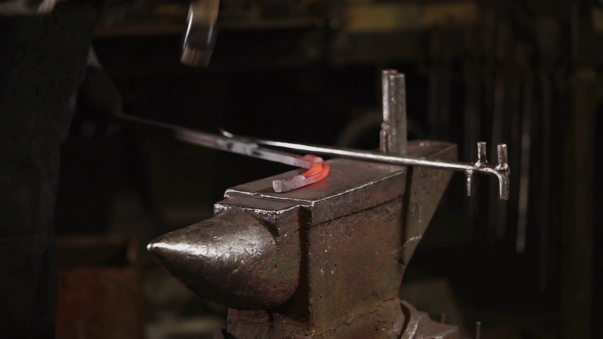 Skilled Forger Working With Steel Detail Stock Footage SBV-321188725 ...