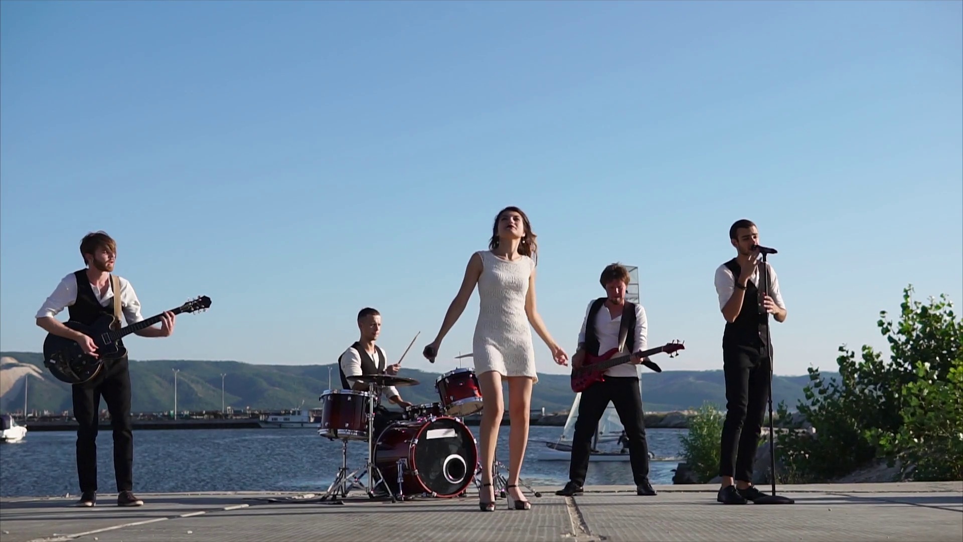 Young Musicians Perform At Pier Diverse Stock Footage SBV-317618954 ...